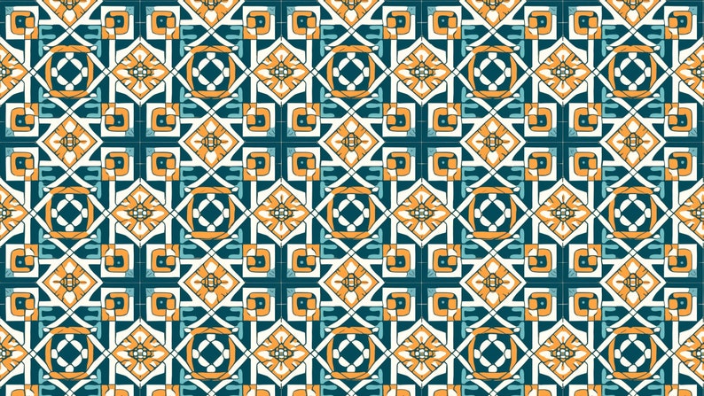 Greek Tile Style Seamless Patterns - 10 High-resolution Mediterranean ...