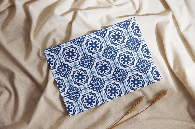 Greek Tile Style Seamless Patterns - 10 High-resolution Mediterranean ...