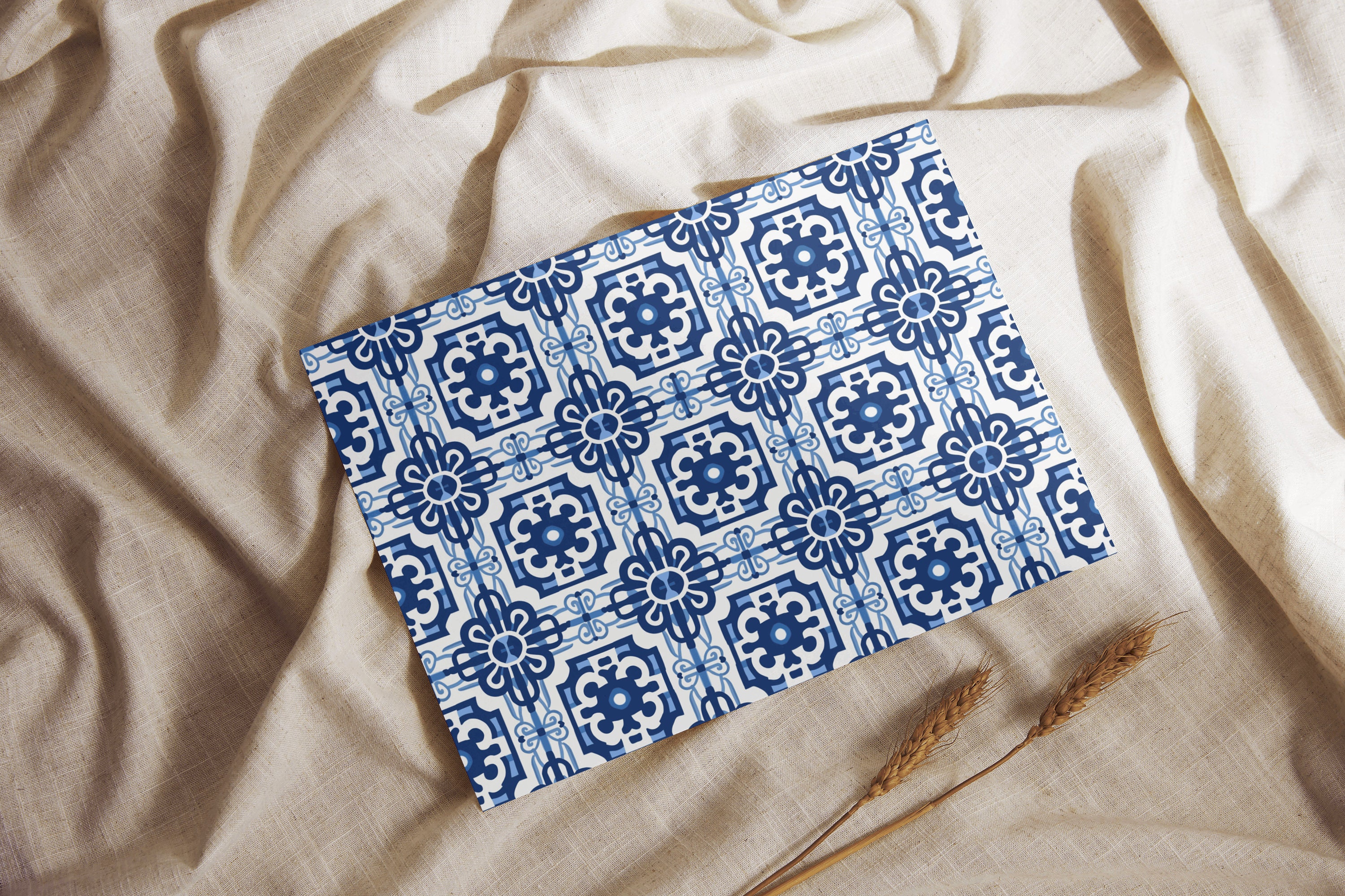 Greek Tile Style Seamless Patterns - 10 High-resolution Mediterranean ...