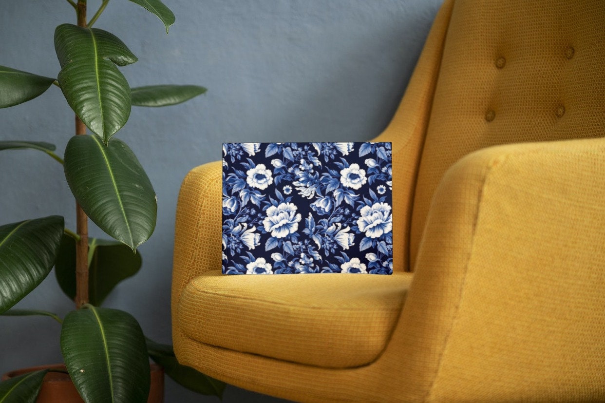 Vintage Delft Blue Floral Seamless Patterns Mega Bundle #1: Add ...