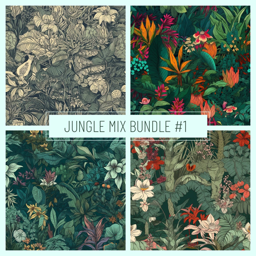 Eclectic Jungle Moods Mix Bundle 1 4 Mixed-style Exotic - Etsy