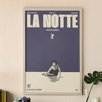 La Notte (1961) Italian Movie Poster | Michelangelo Antonioni ...