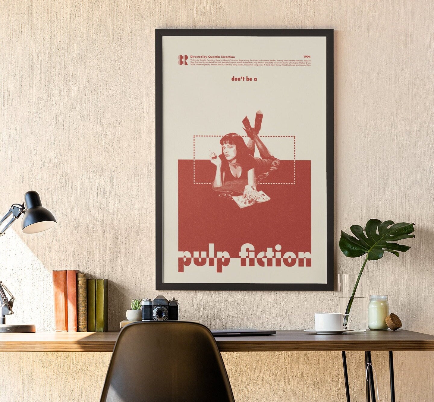 PULP FICTION Movie Poster , Film Poster, Minimalist Poster, Pulp ...