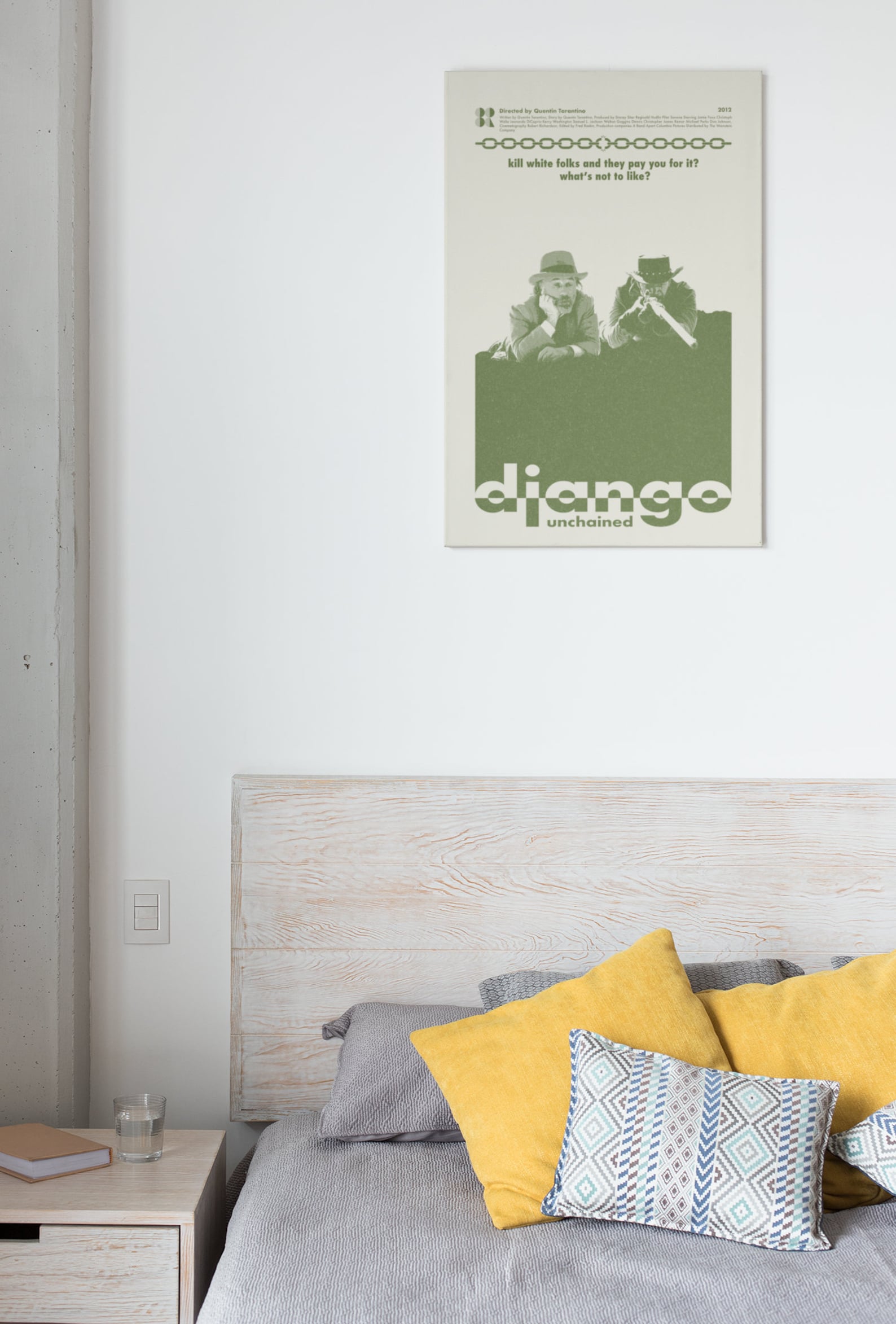 DJANGO UNCHAINED Movie Poster , Film Poster, Minimalist Poster, Django ...