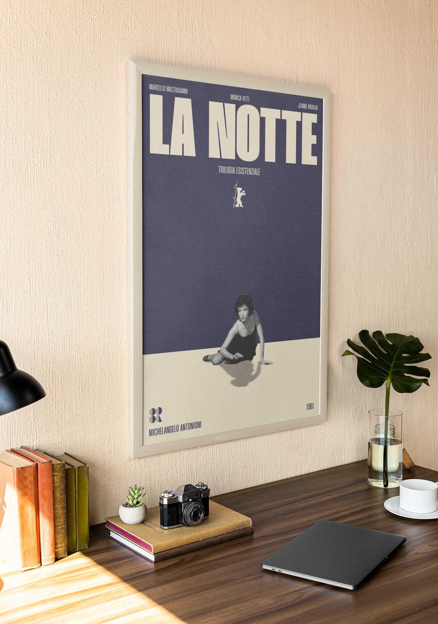 LA NOTTE Movie Poster, Film Poster, Minimalist Poster, La Notte Poster ...