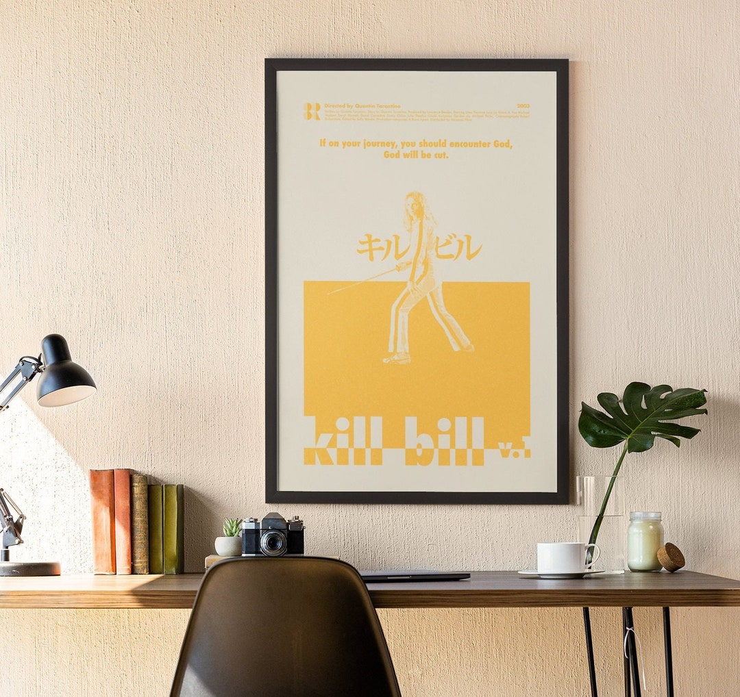 KILL BILL Movie Poster , Film Poster, Minimalist Poster, Kill Bill ...