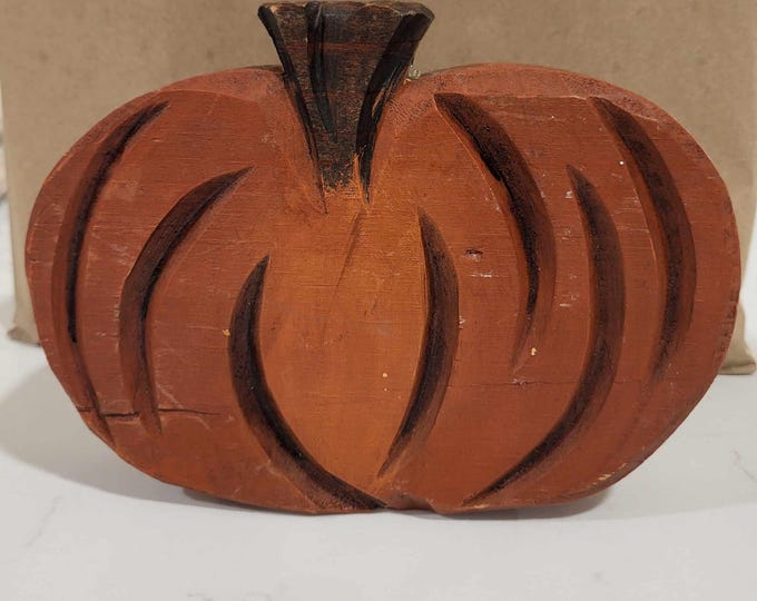 Rustic Wood Pumpkin Fall Decoration - Etsy