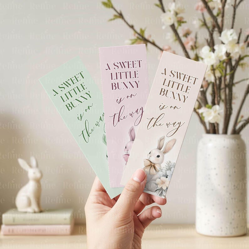 Bookmark Mockup, Easter Bookmark Mock up Set, Boho Spring Hand Holding ...
