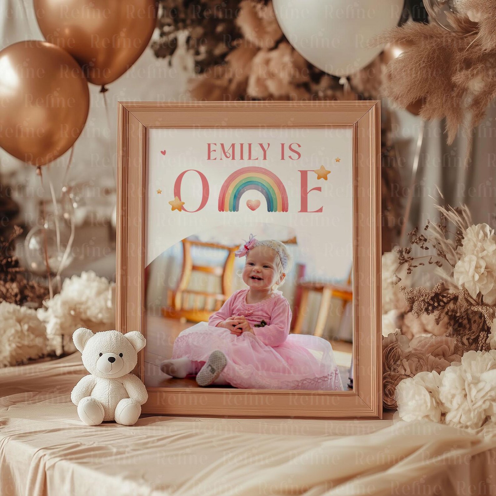 8x10 Table Sign Mockup, Table Number Card Mockup, Bday Party Table ...