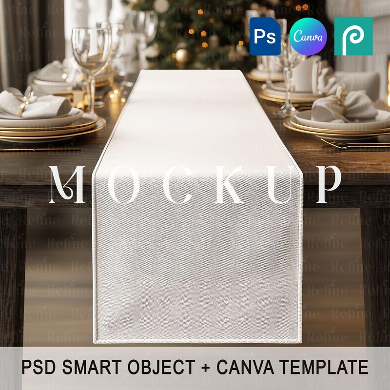 Christmas Table Mockups - Etsy