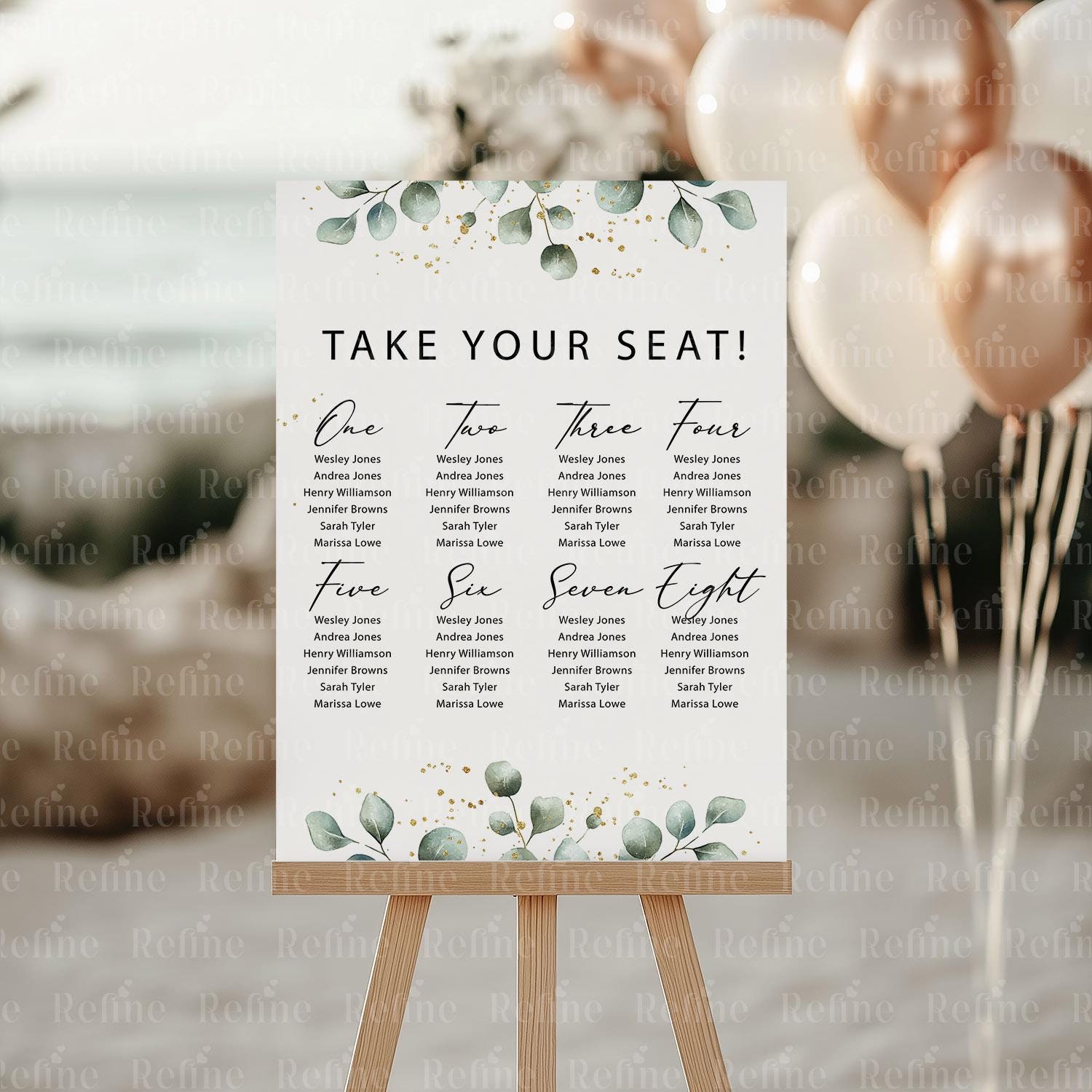 Boho Seating Chart Mockup, Birthday Welcome Sign Mockup, Baby Shower ...
