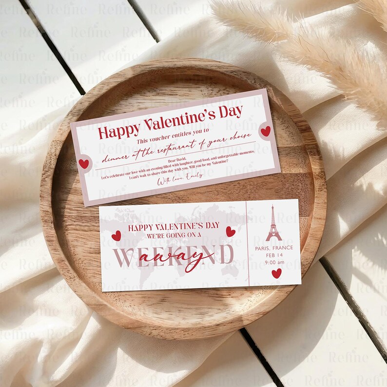 7x3 Ticket Mockup, Gift Voucher PSD Mockup, Boho Event Ticket Card ...