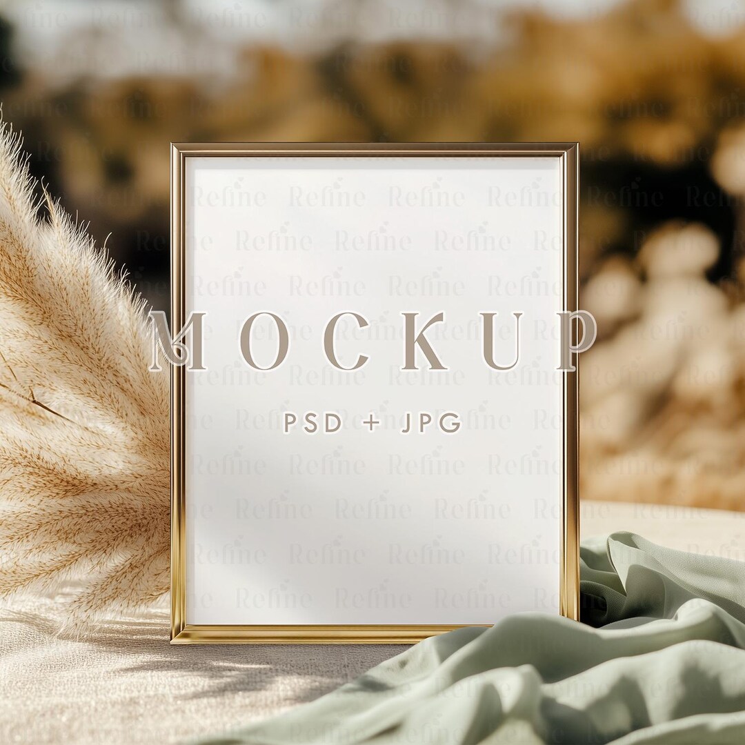 Table Sign Mockup, Table Frame Mockup for Wedding, 8x10 Bar Menu Sign ...
