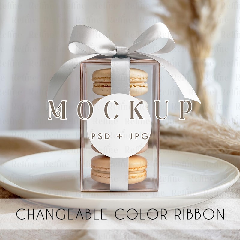 Macaron Boxes With Label - Etsy UK