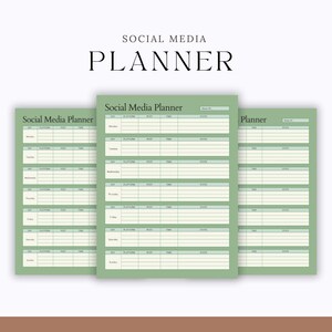 Social Media Planner | Content Scheduler | Marketing Agenda | Business ...