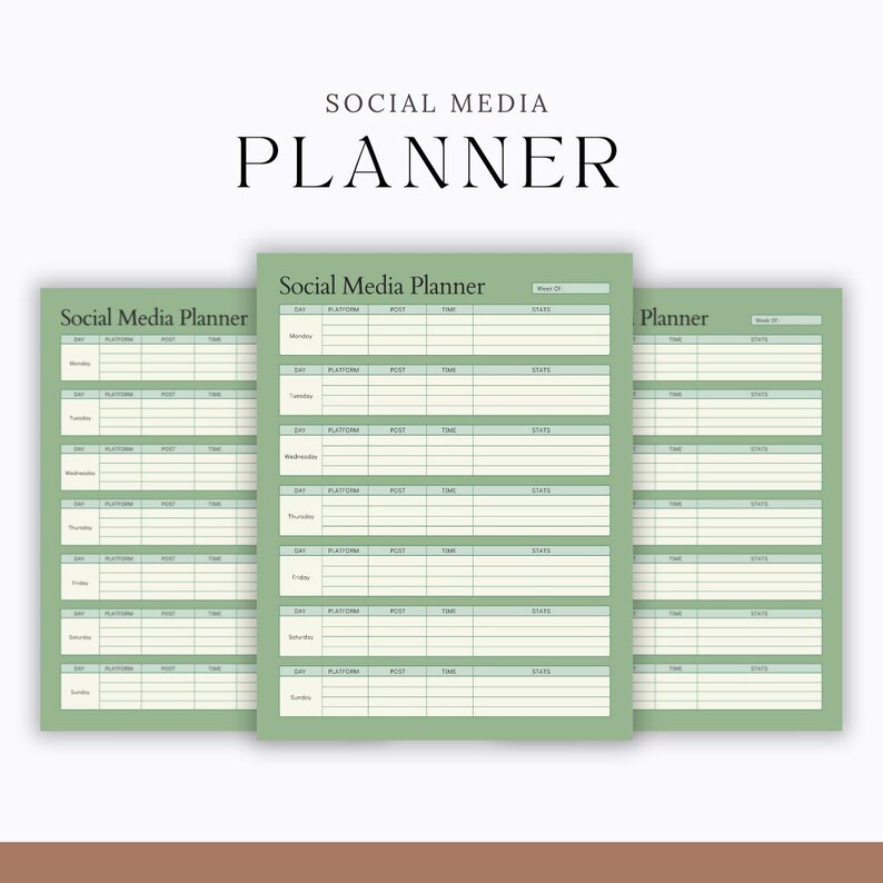 Social Media Planner | Content Scheduler | Marketing Agenda | Business ...