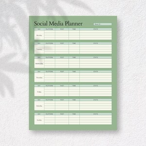 Social Media Planner | Content Scheduler | Marketing Agenda | Business ...