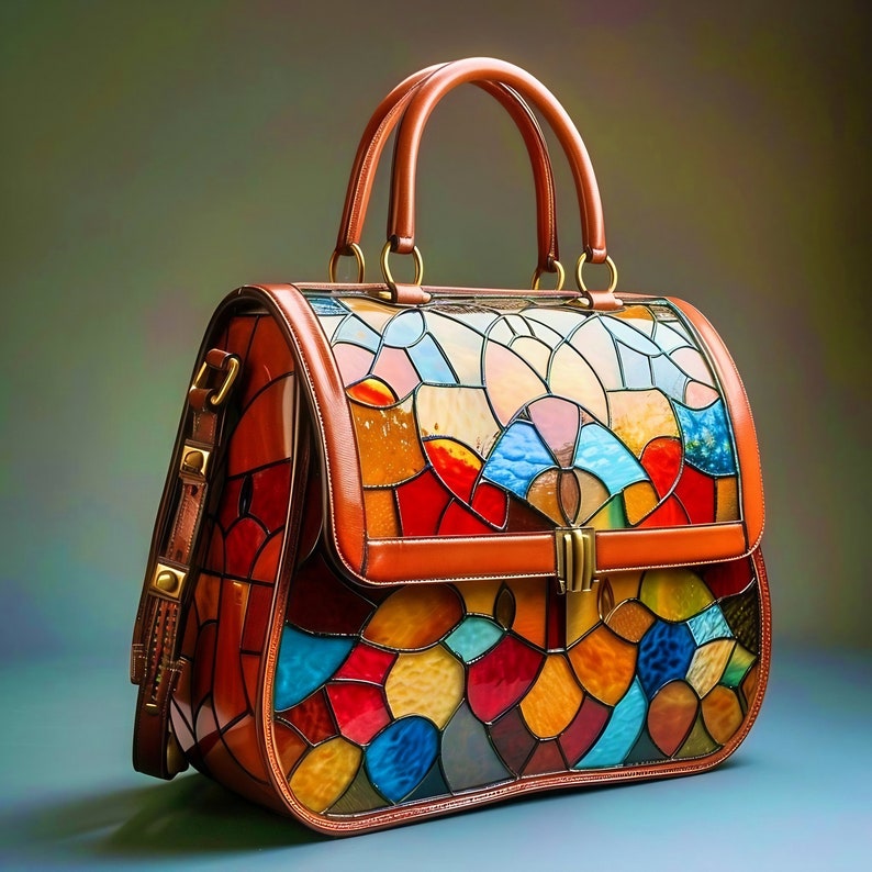 Autumn Mosaic Stained Glass Concept Art - Etsy