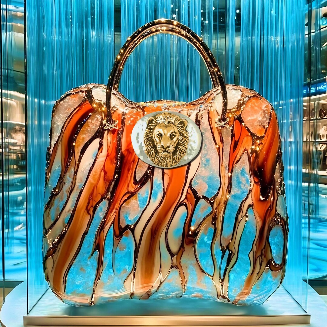 Majestic Blaze: the Guardian’s Emblem Stained Glass Fashion Handbag ...