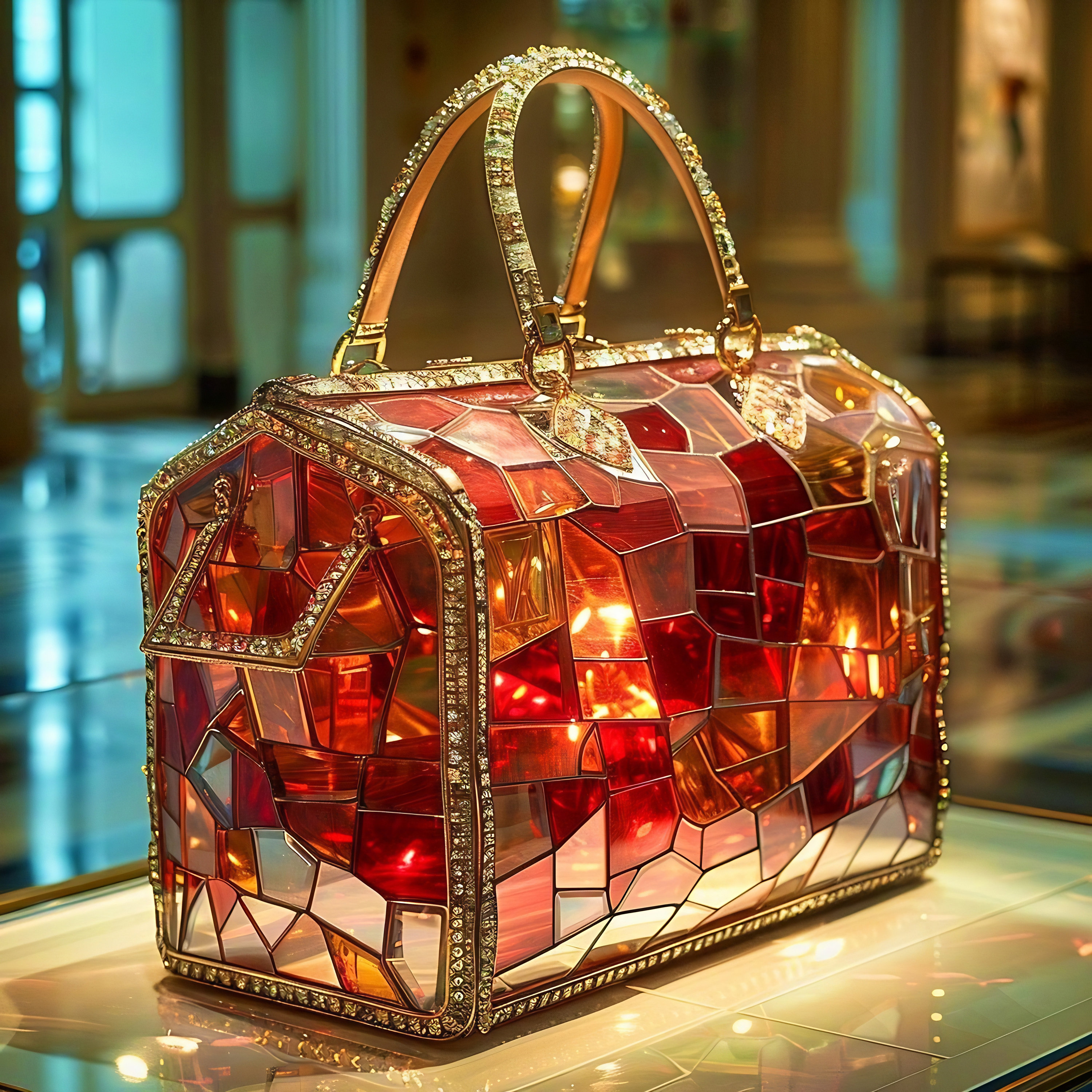 The Ruby Illumination - Designer Handbag Concept Art - Etsy