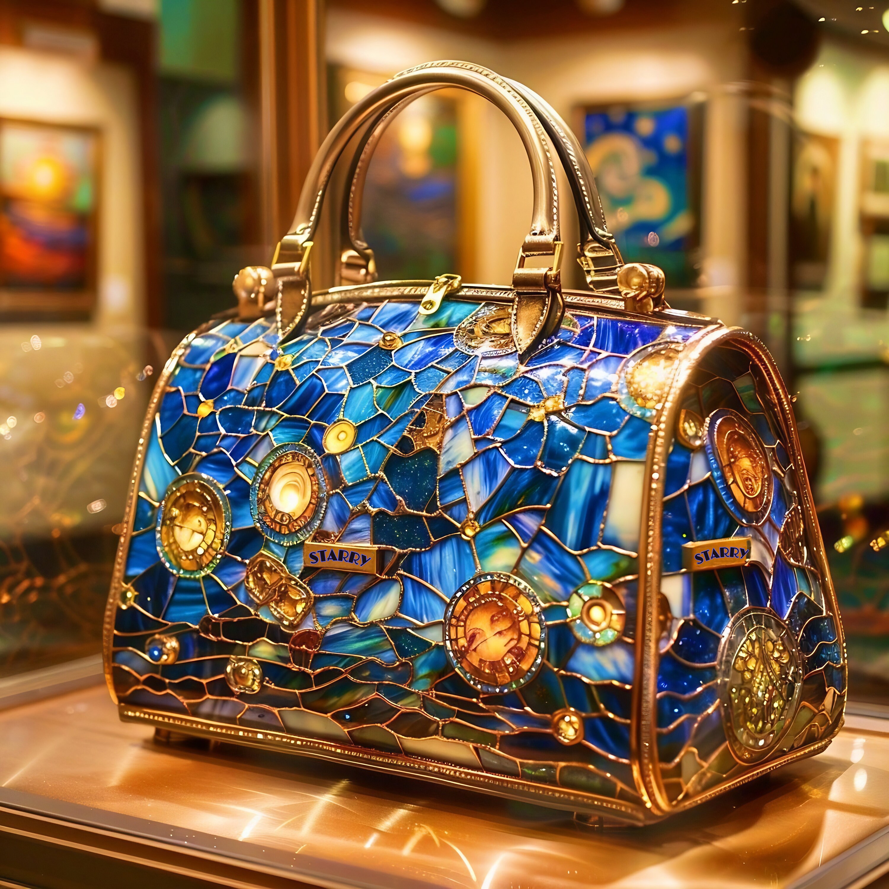 Starry Starry Night Handbag: Celestial Masterpieces Concept Digital Art ...