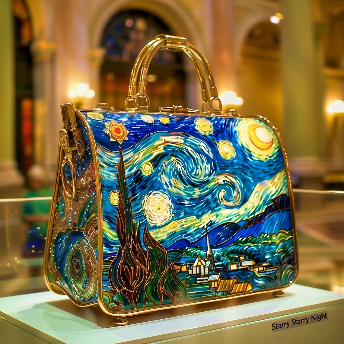 Starry Starry Night Handbag: Celestial Masterpieces Concept Digital Art ...