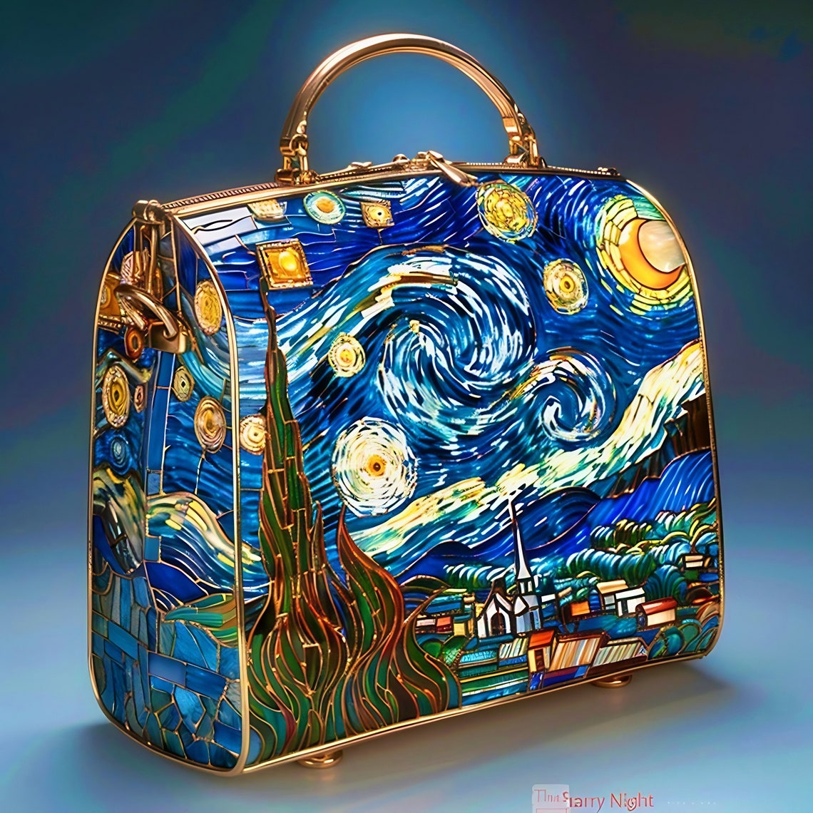 Starry Starry Night Handbag: Celestial Masterpieces Concept Digital Art ...