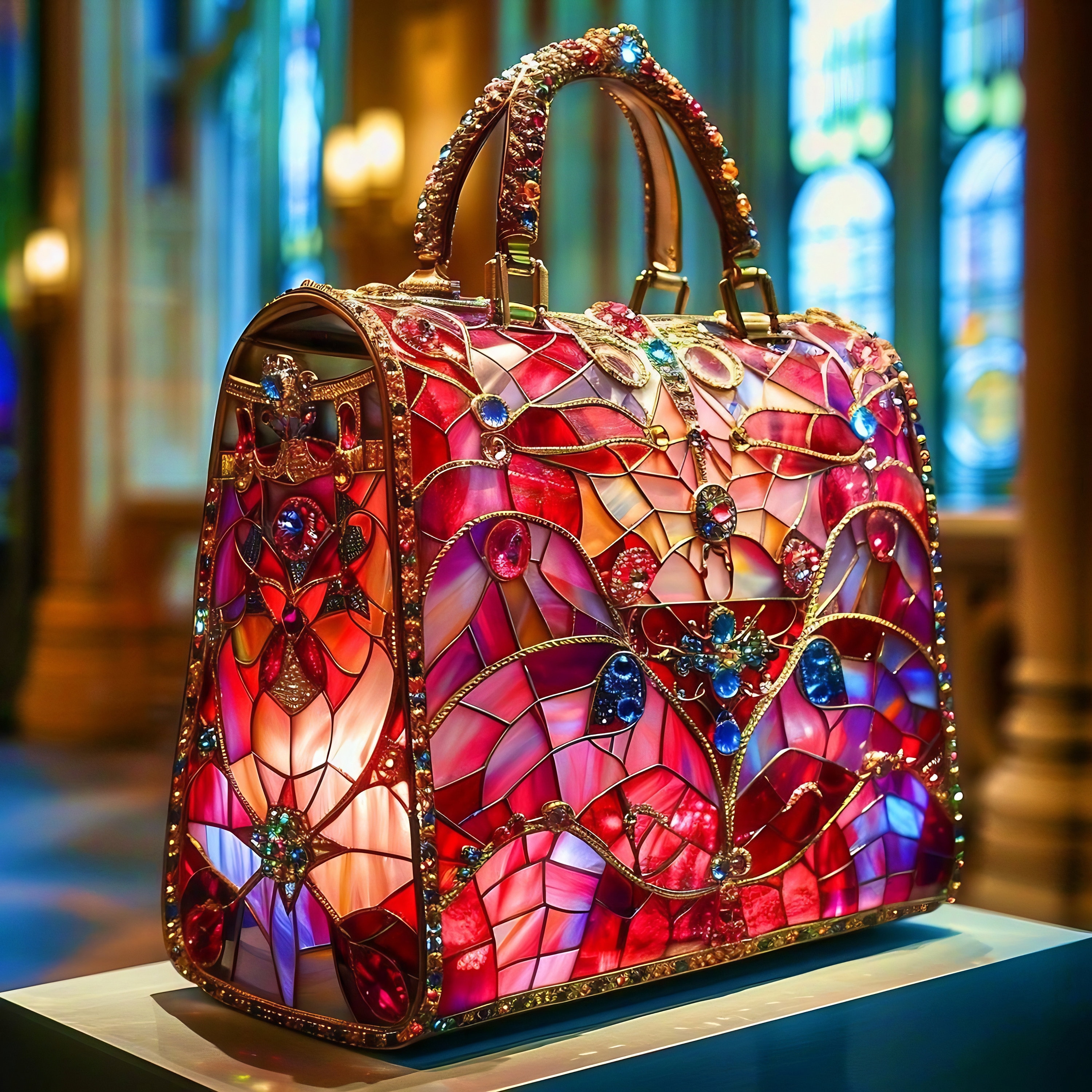 The Red Collection: Stained Glass Rhapsody, Crimson Bloom Bejeweled ...