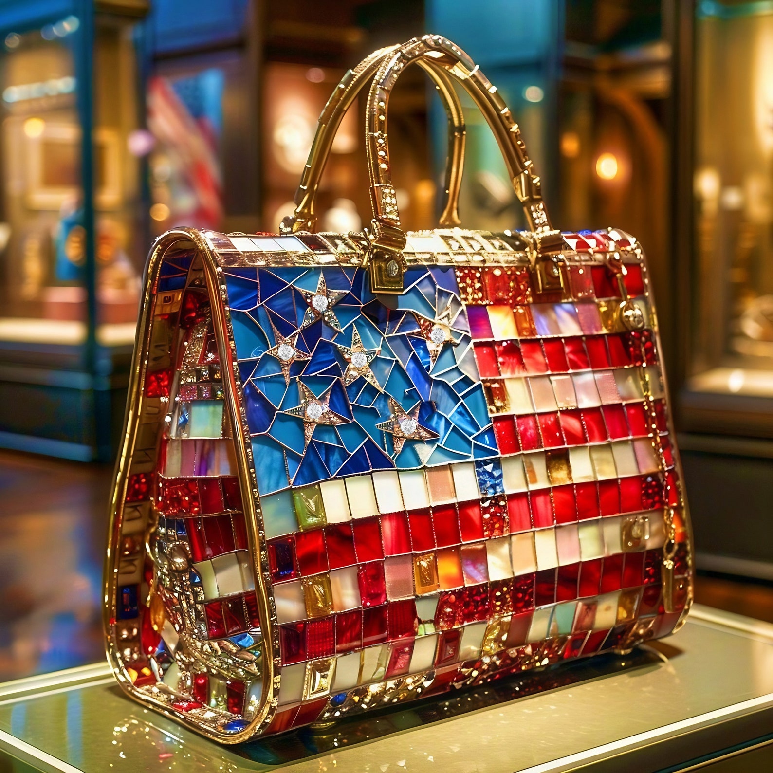 The USA Collection: Stained Glass Concept Art - Etsy