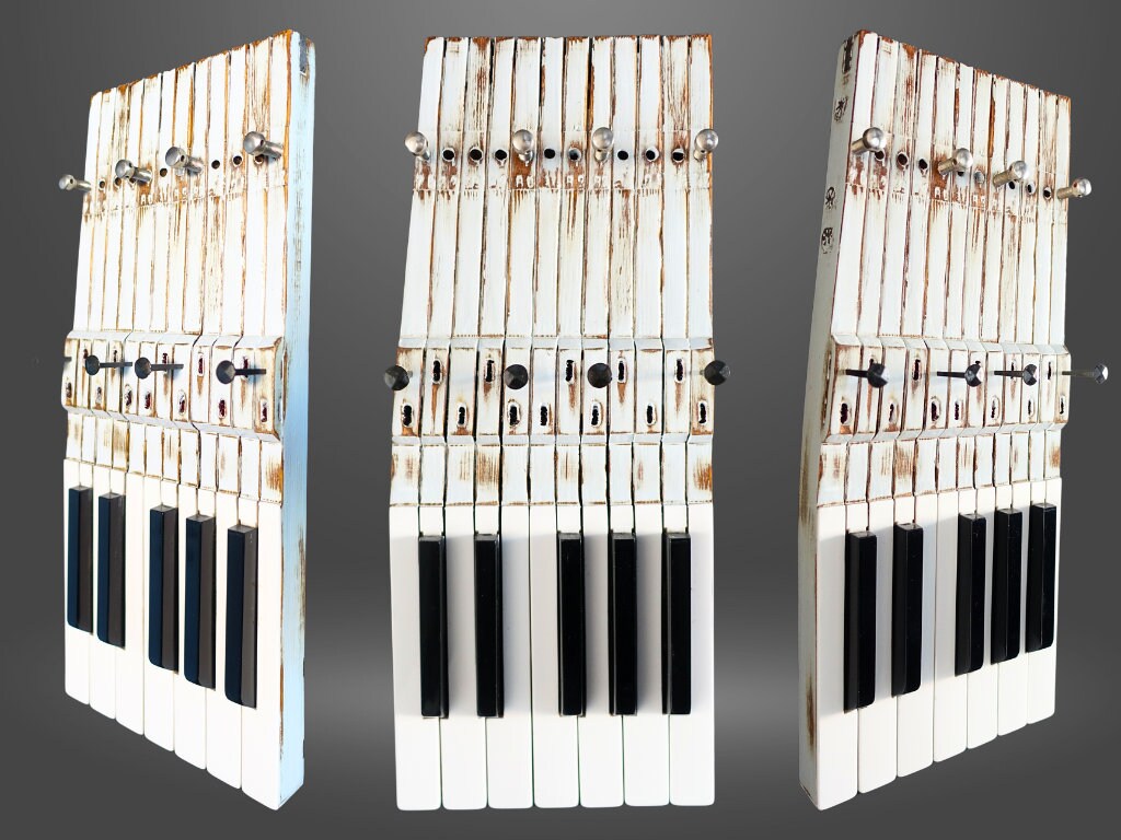 Bohemian Rhapsody: Rustic Piano Key Jewelry Rack / Key Holder - Etsy
