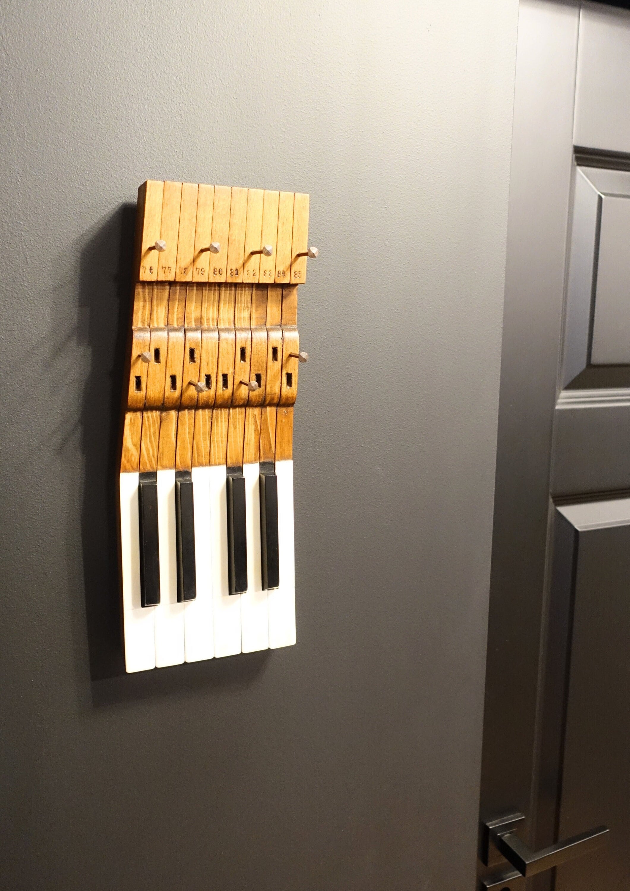 Rustic Vintage Key Holder: Handcrafted From Recycled Piano Keys Eco ...