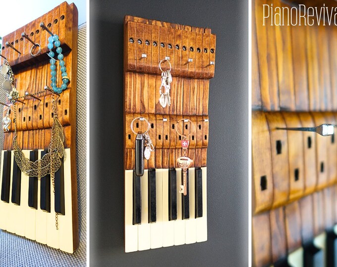 Repurposed Piano Keys - Music-inspired Eco-friendly Key Holder ...