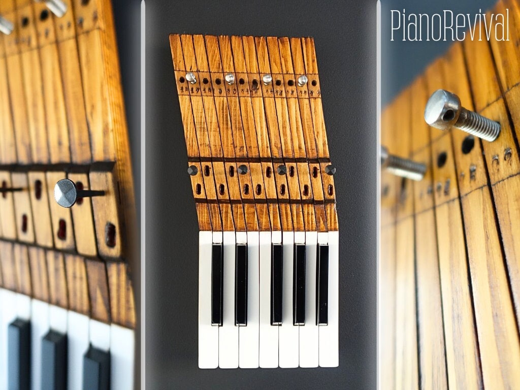 Repurposed Piano Keys Music-inspired Eco-friendly Key Holder Vintage ...