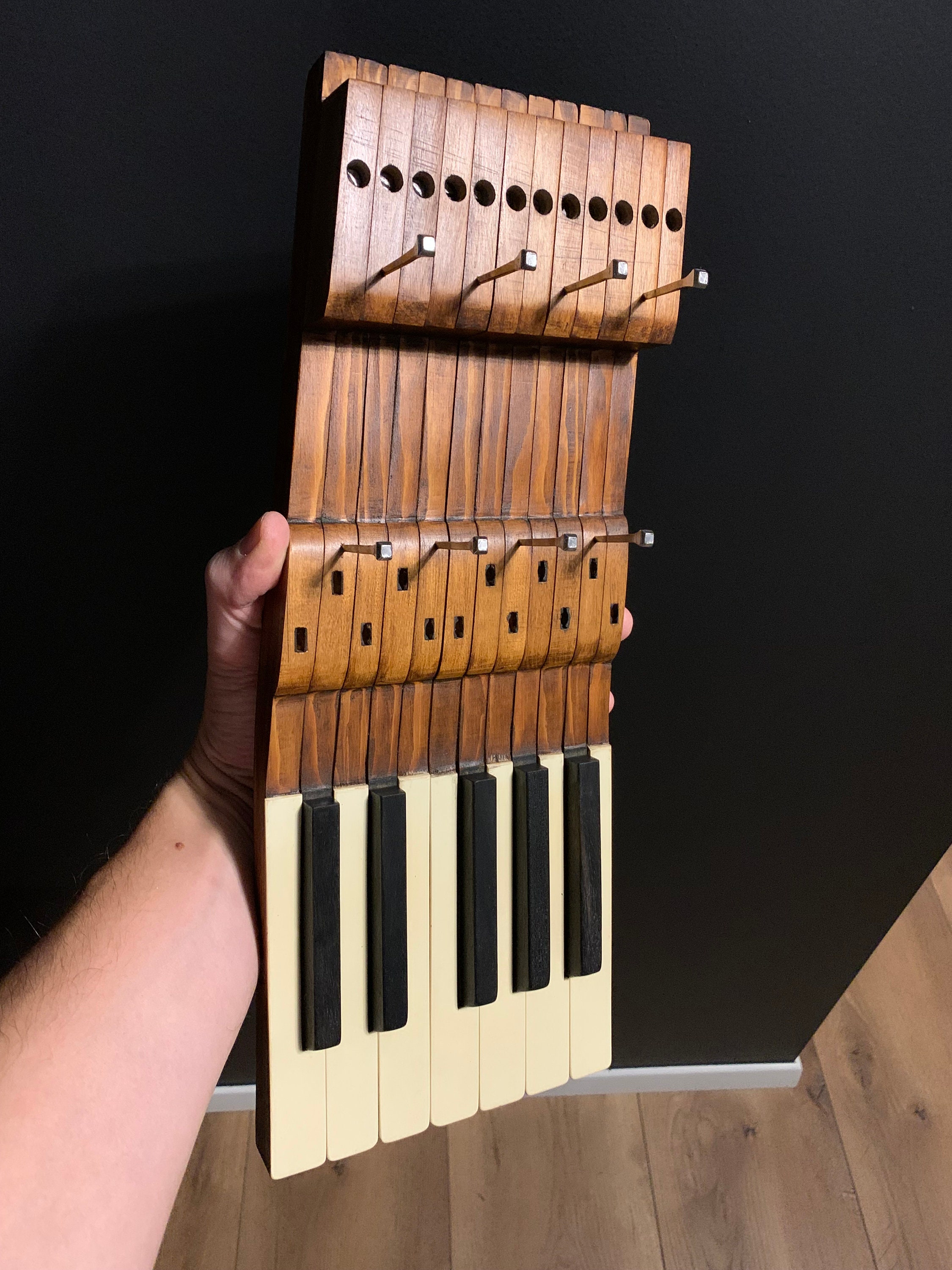 Handmade Recycled Piano Key Holder Eco-friendly Music-inspired ...