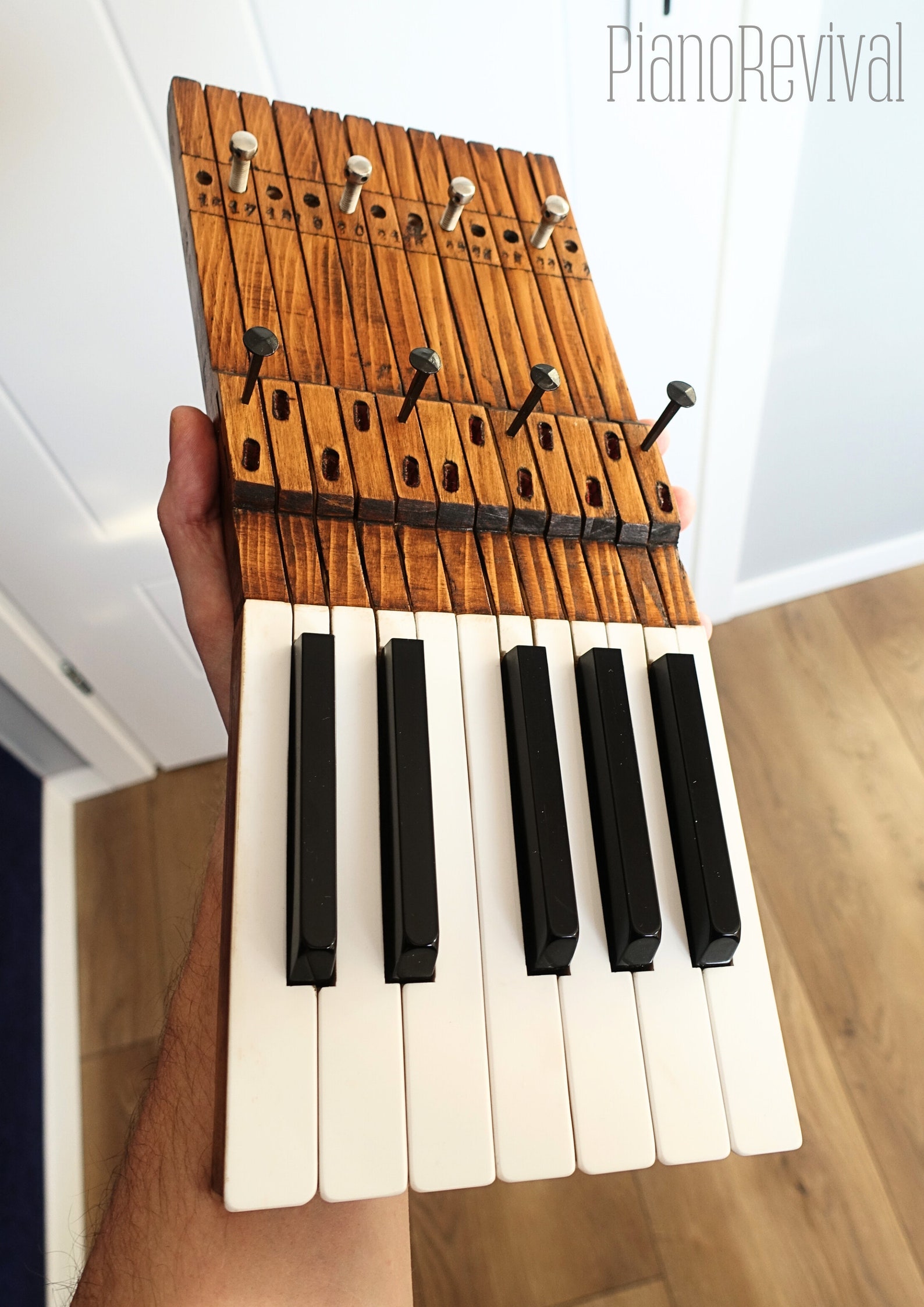 Repurposed Piano Keys Music-inspired Eco-friendly Key Holder Vintage ...