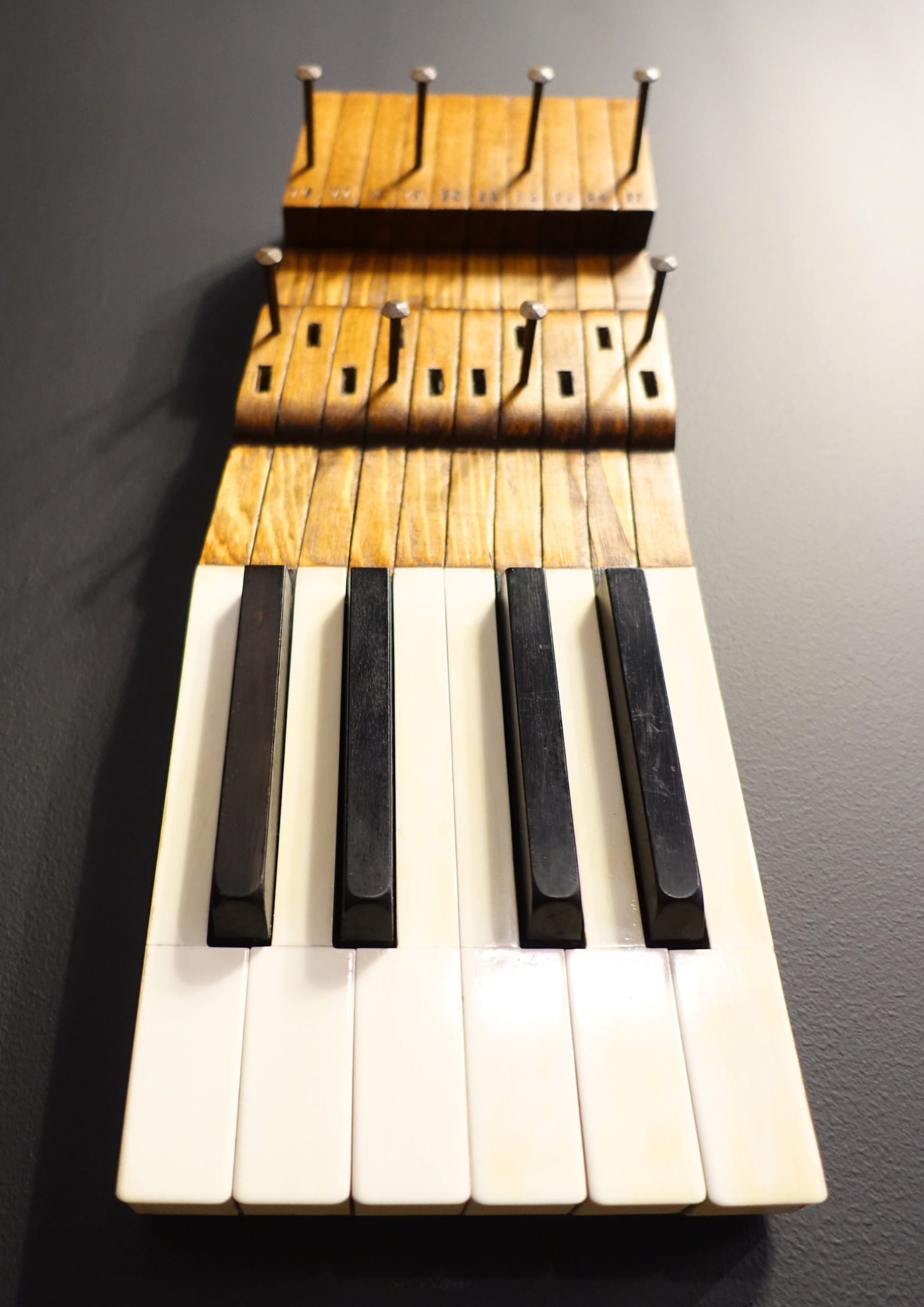 Rustic Vintage Key Holder: Handcrafted From Recycled Piano Keys Eco ...