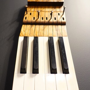 Rustic Vintage Key Holder: Handcrafted From Recycled Piano Keys Eco ...