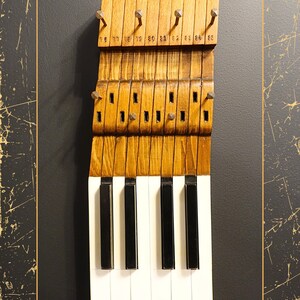 Rustic Vintage Key Holder: Handcrafted From Recycled Piano Keys Eco ...