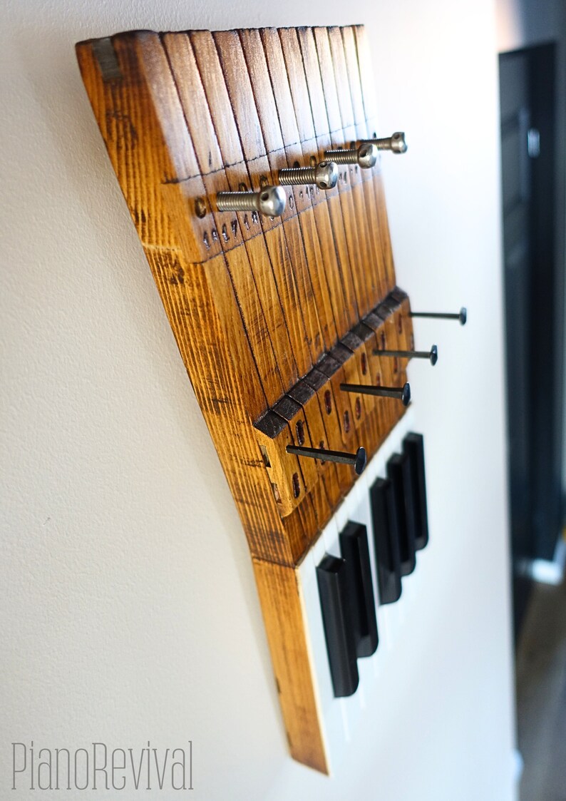 Repurposed Piano Keys Music-inspired Eco-friendly Key Holder Vintage ...
