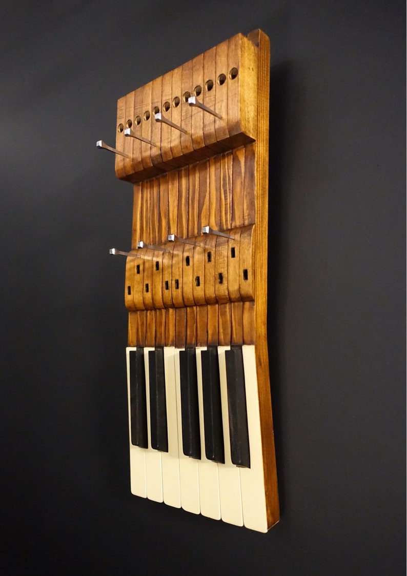 Handmade Recycled Piano Key Holder Eco-friendly Music-inspired ...