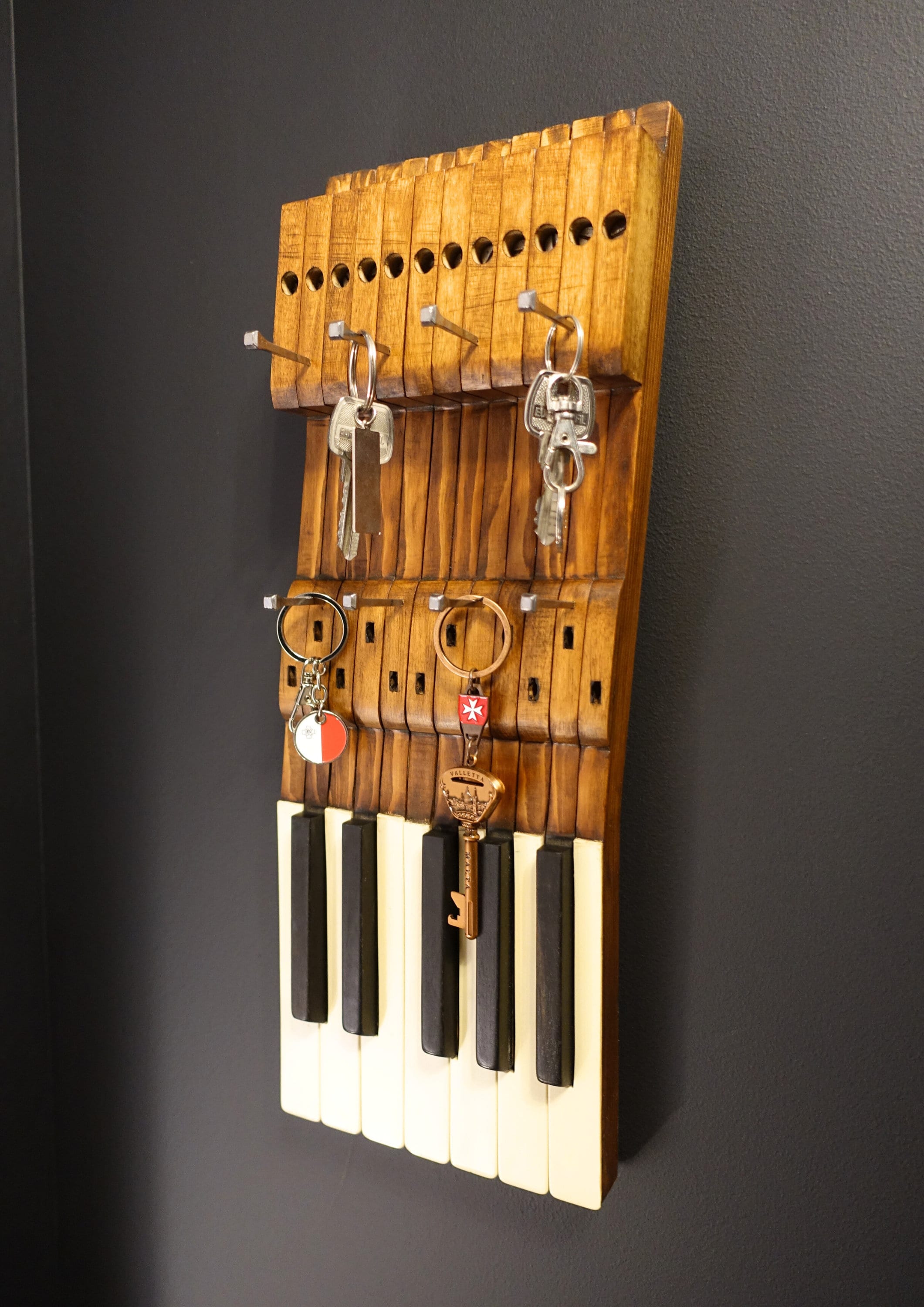 Handmade Recycled Piano Key Holder Eco-friendly Music-inspired ...