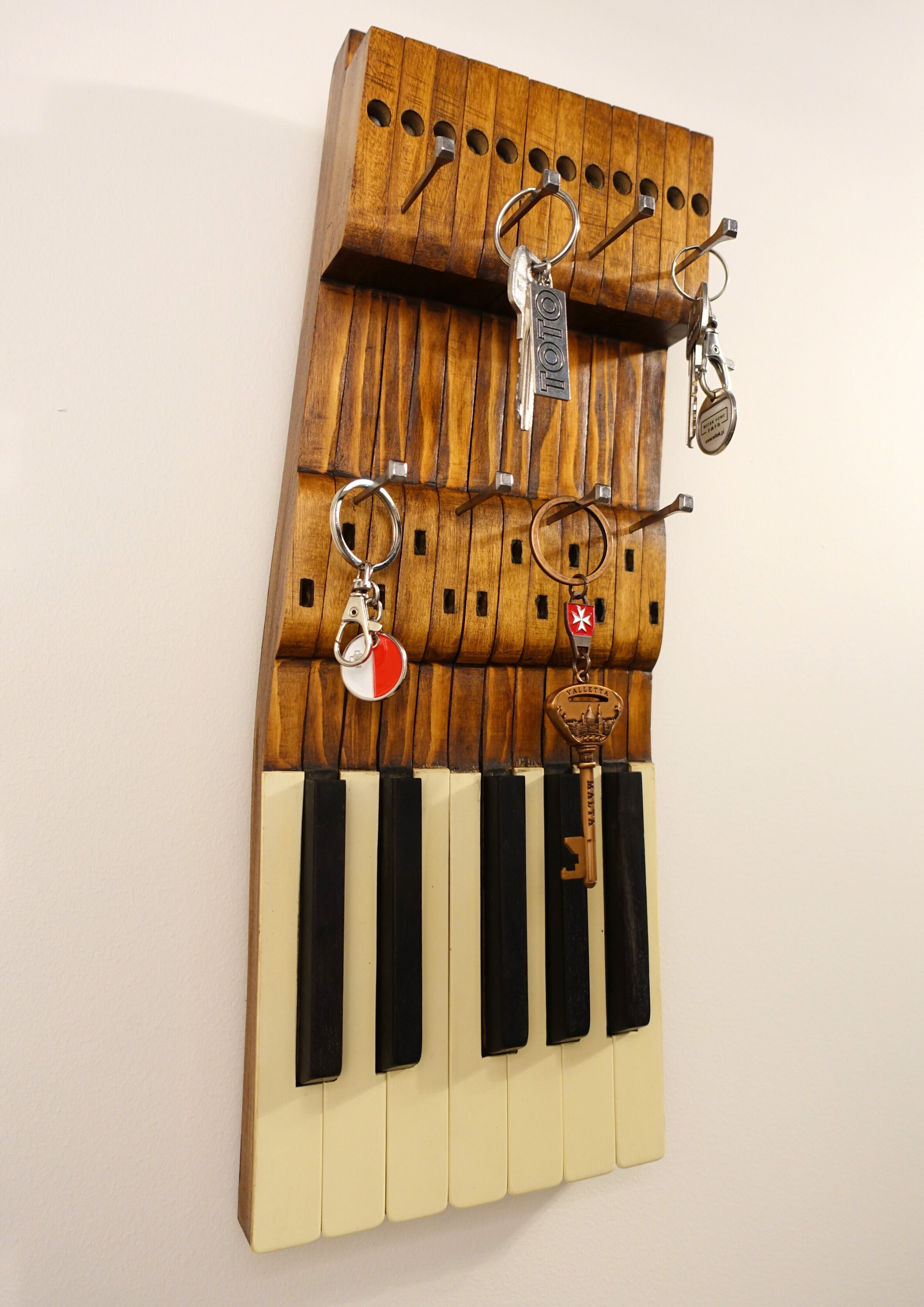 Handmade Recycled Piano Key Holder Eco-friendly Music-inspired ...