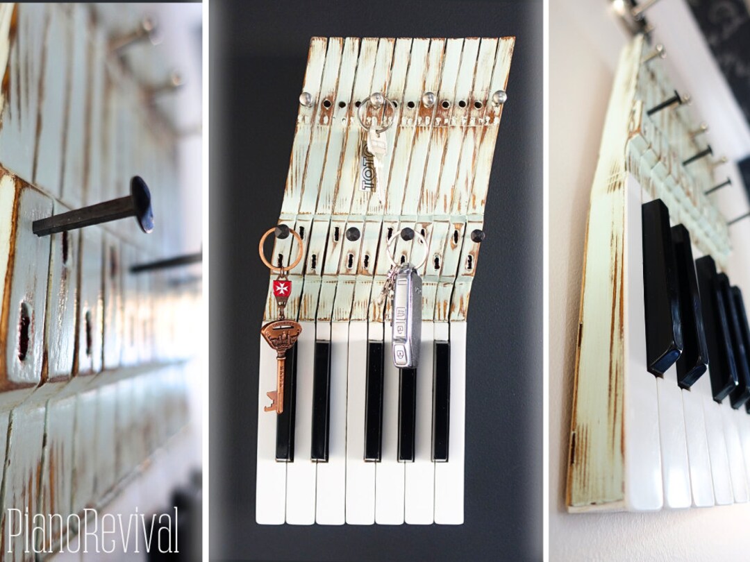 Upcycled Piano Keys Vintage Ornament an Elegant Piano Keys - Etsy