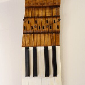 Rustic Vintage Key Holder: Handcrafted From Recycled Piano Keys Eco ...