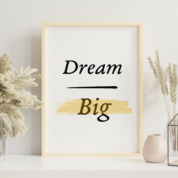 Dream Big Canvas - Etsy