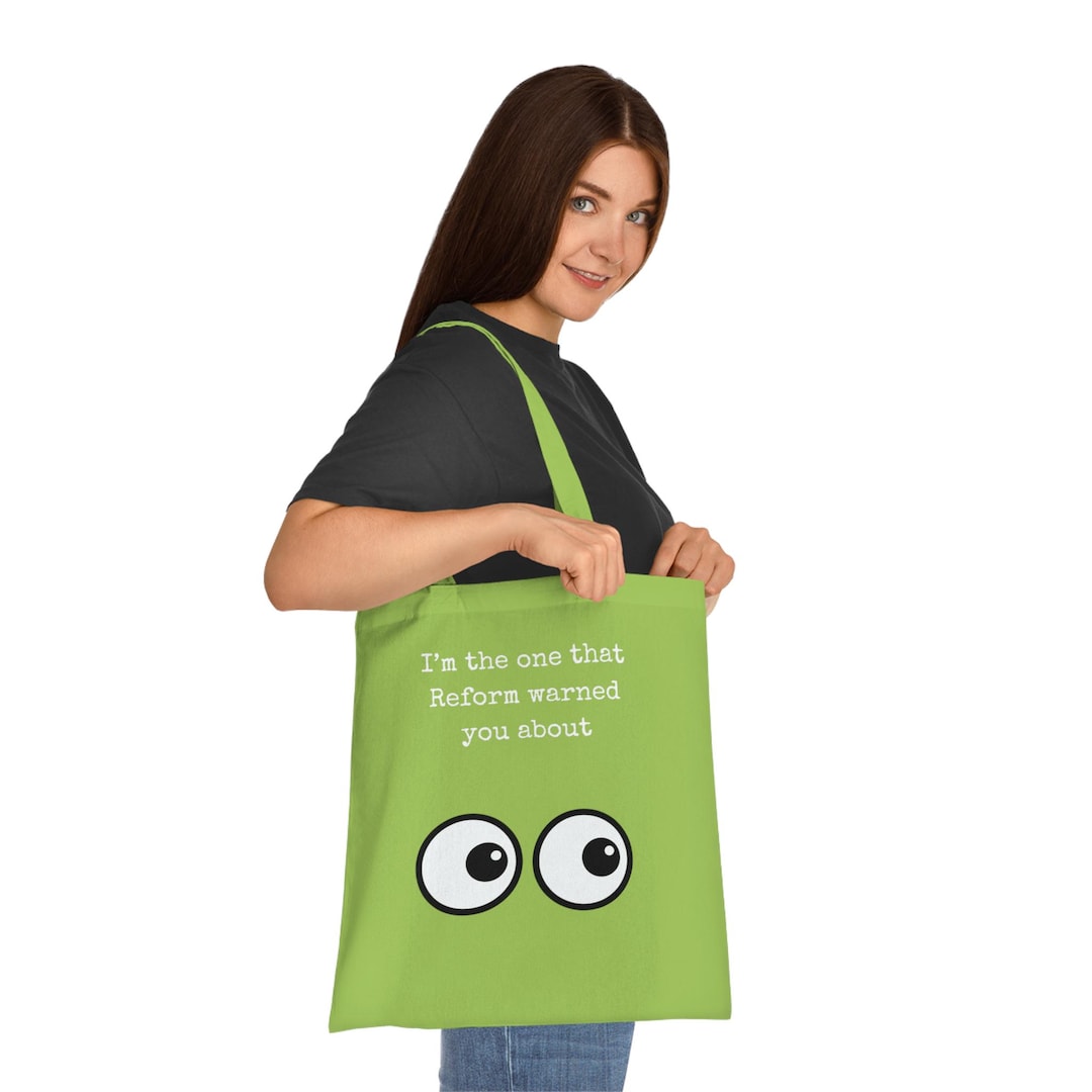 Funny Political Tote Bag | Anti Reform UK, Eco Cotton Shopper - Etsy