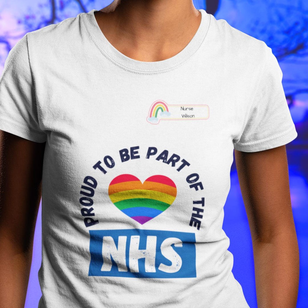 Personalised NHS T-shirt, Support National Health Service, Healthcare ...
