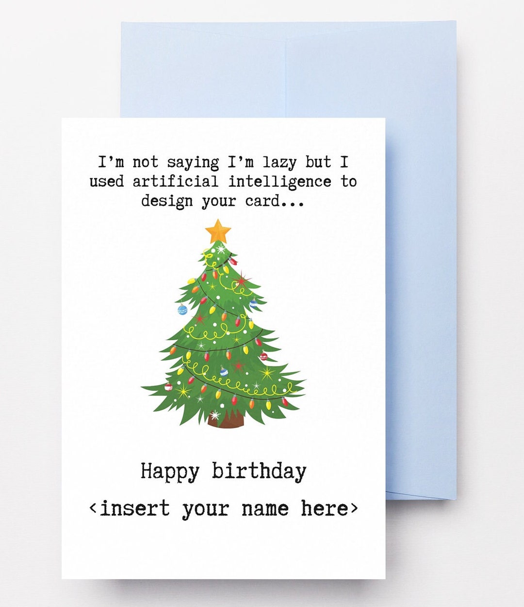 Witty AI Themed Birthday Card - Perfect for Nerdy Celebrations - Etsy