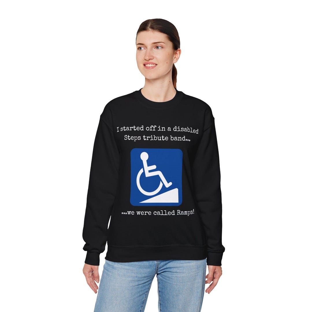 Ramps Disabled Steps Tribute Band Sweatshirt, Funny Music Parody - Etsy