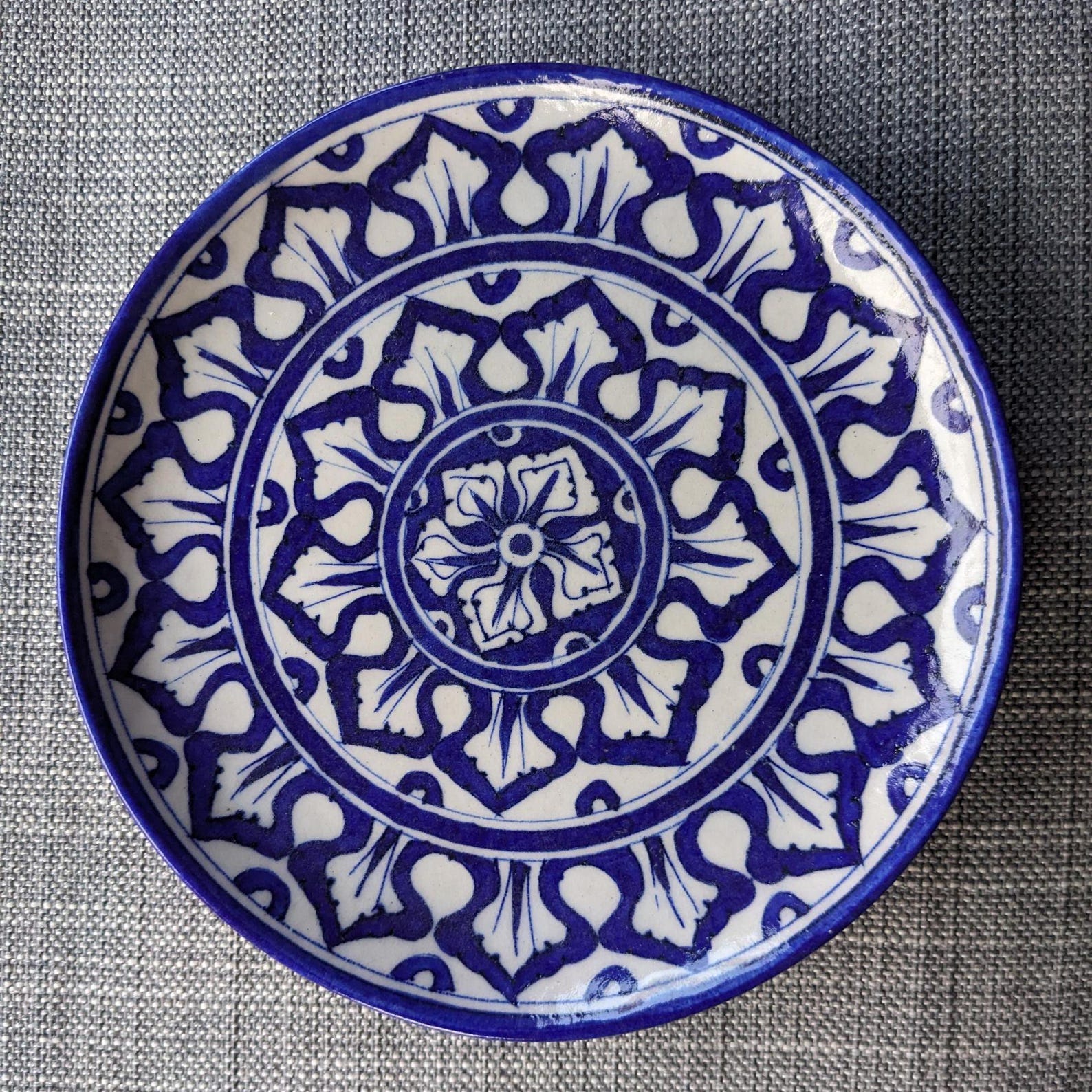 Decorative Blue Pottery Plates - Etsy